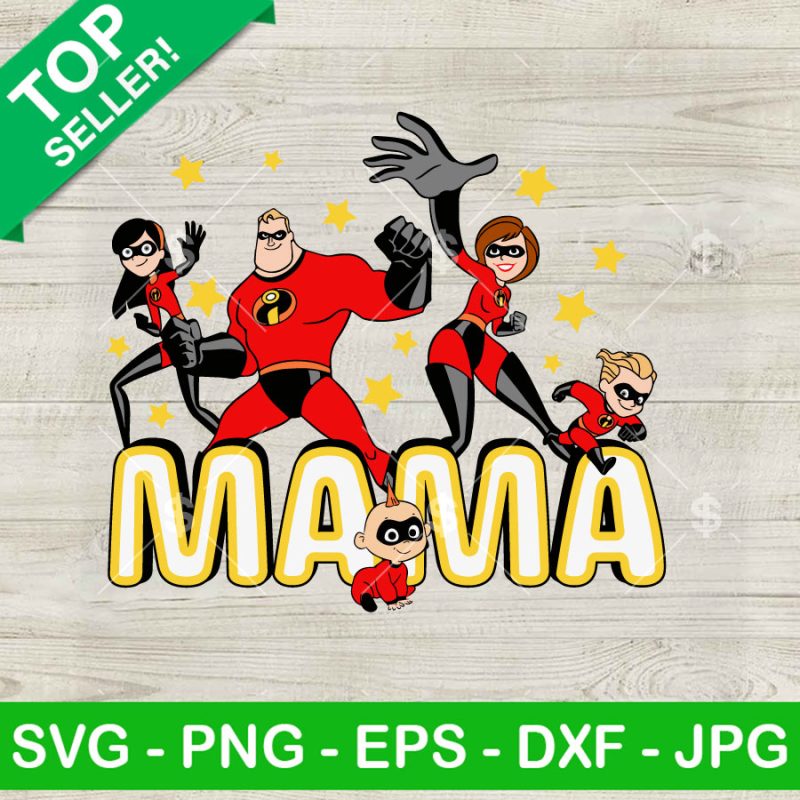 The Incredible Mama SVG, Incredible Mom And Baby SVG, Disney Mom SVG ...