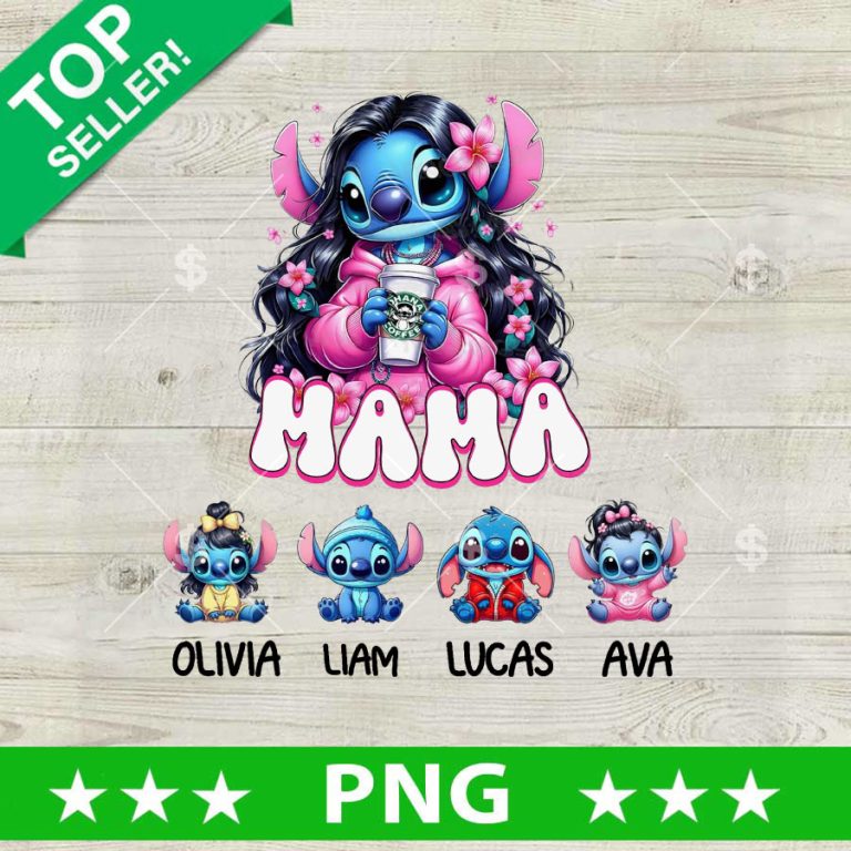 Stitch Disney Mama PNG, Disney Mom Sublimation transfer PNG, Mother's ...