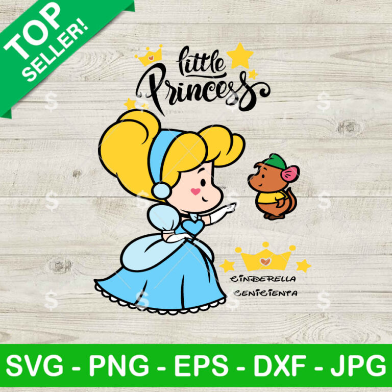 Chibi Little Princess Cinderella SVG, Cinderella Chibi SVG, Disney ...