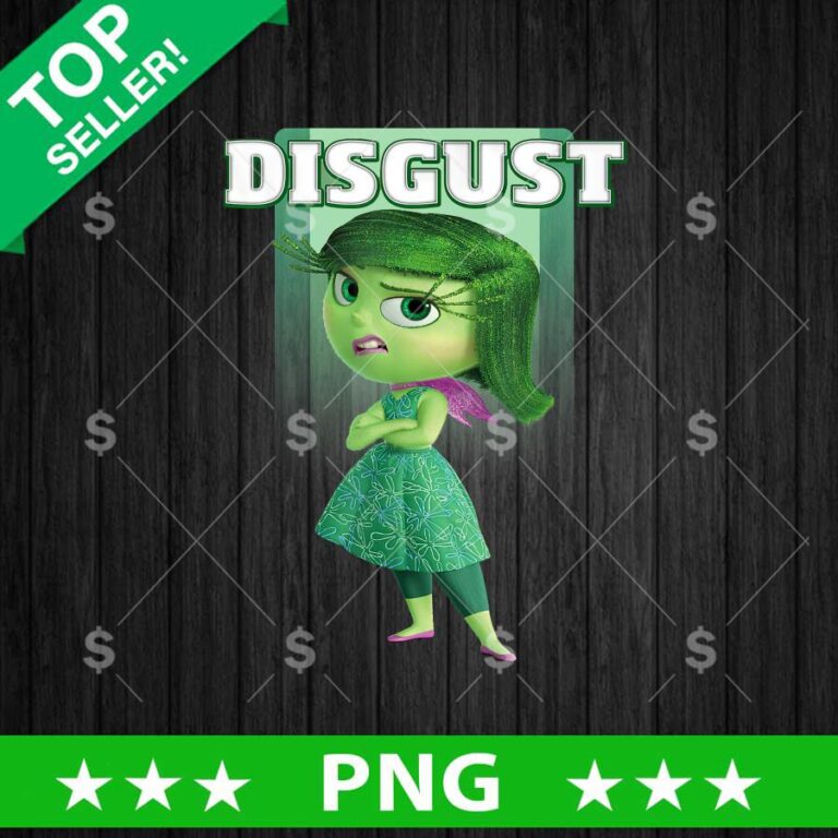 Disgust Inside Out 2 PNG, Inside Out Character Sublimation transfer PNG