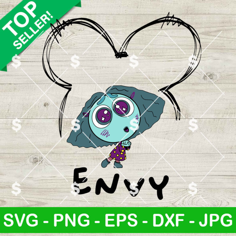 Envy Inside Out 2 Mouse Ears SVG Bundle, Cute Envy Inside Out SVG, Envy ...