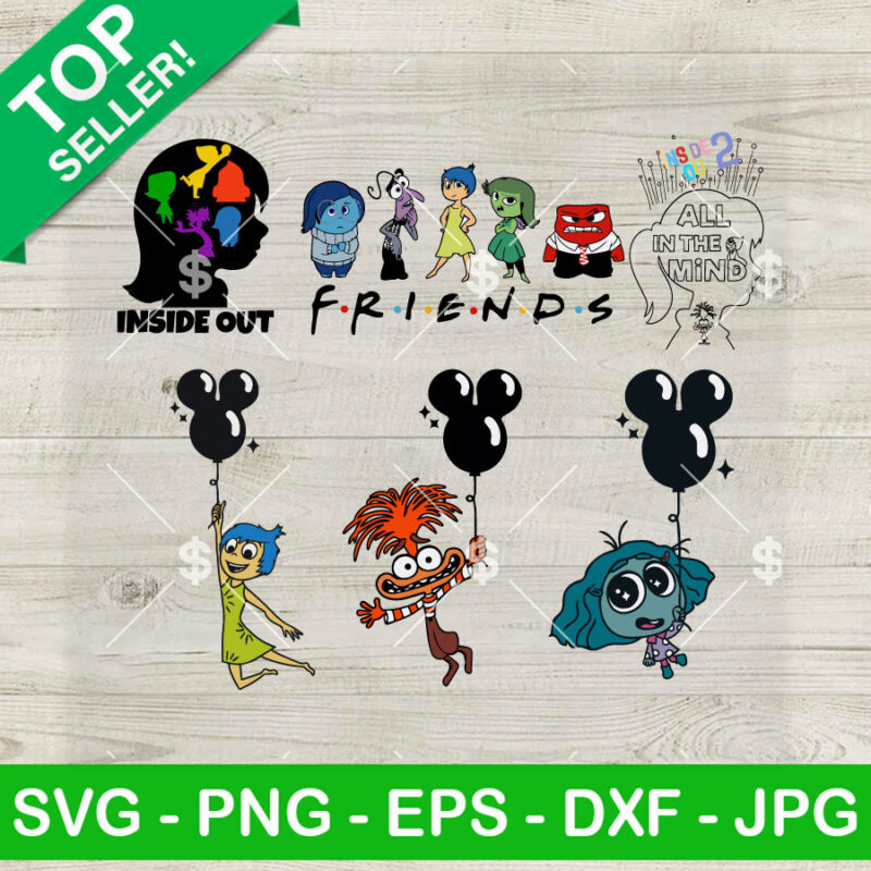 Inside Out 2 Characters SVG Bundle, Disney Pixar Inside SVG, All In The ...