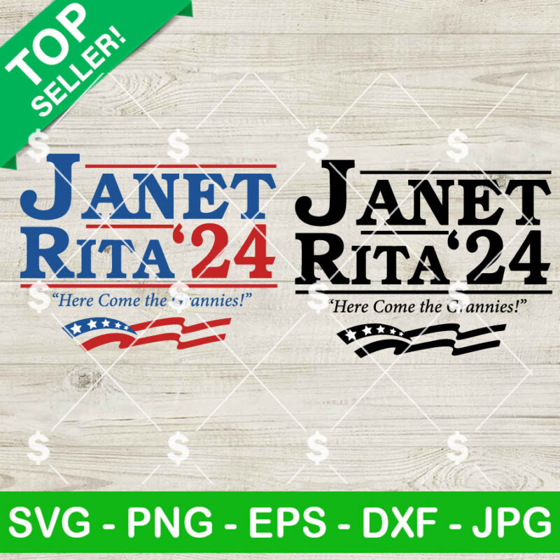 Janet Rita 24 Here Come the Grannies SVG Bundle, Janet And Rita For ...