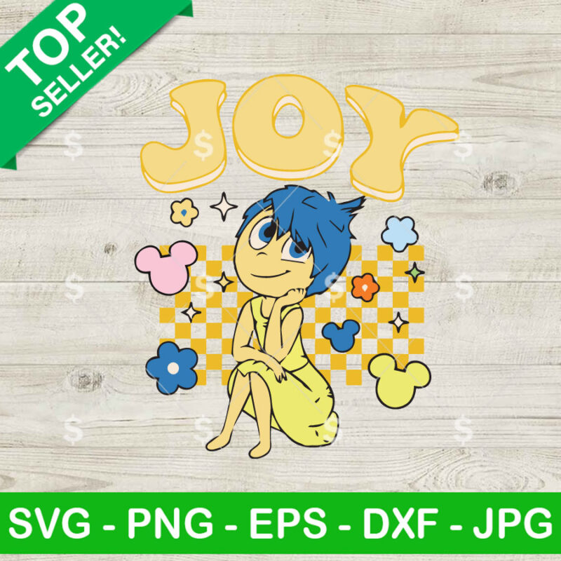 Joy Inside Out 2 SVG, Inside Out Cartoon SVG, Inside Out Joy Characters ...
