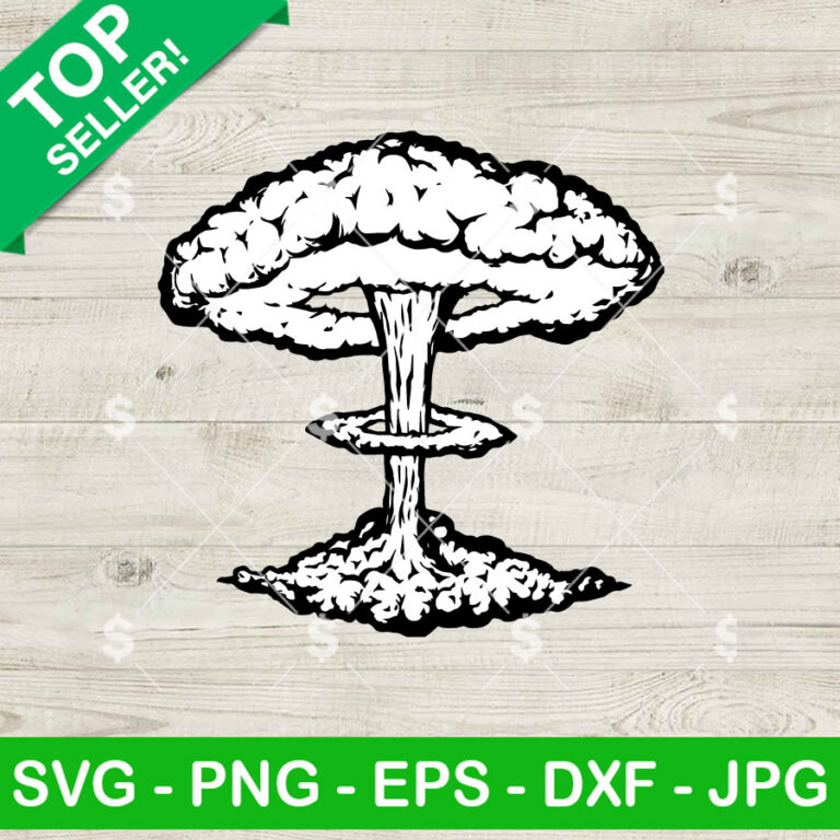 Atomic Bomb Explosion SVG, Bomb Explosion SVG PNG