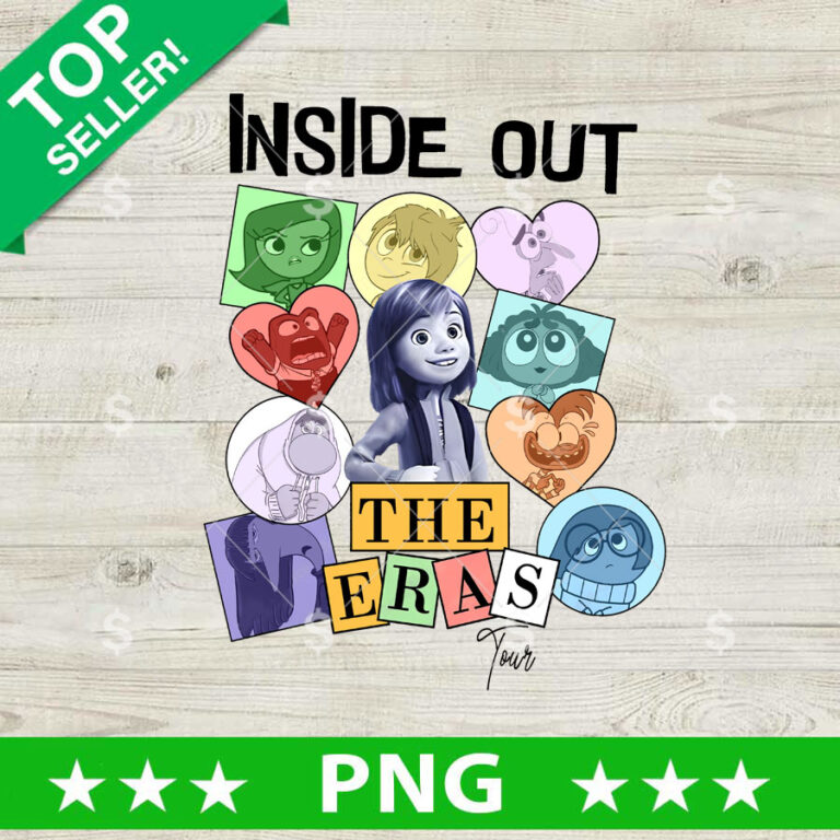 Inside Out The Eras Tour PNG, Inside Out Sublimation transfer PNG