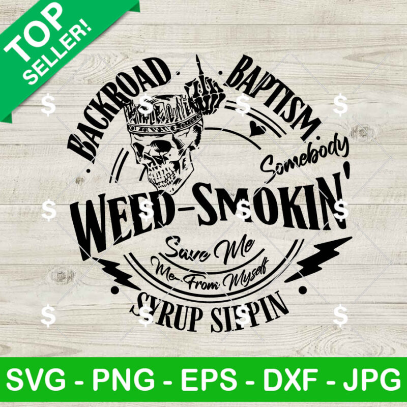 Jelly Roll Backroad Baptism Weed Smoking SVG, Jelly Roll SVG, Jelly ...