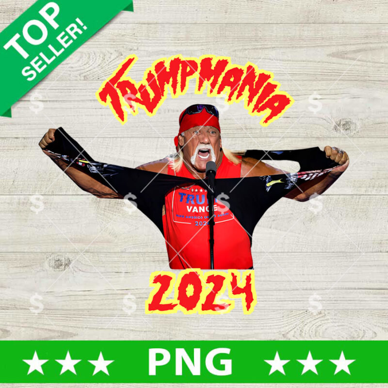 Trumpmania 2024 Wrestling Meme PNG, Donald Trump Hulk Hogan Sublimation ...