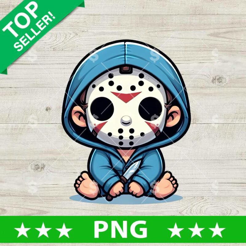 Baby Jason Voorhees PNG, Jason Voorhees Horror Sublimation PNG