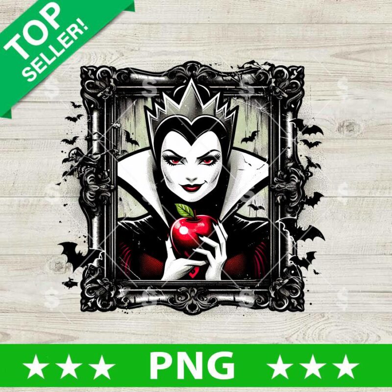 Evil Queen Halloween PNG, Evil Queen Snow White Sublimation PNG