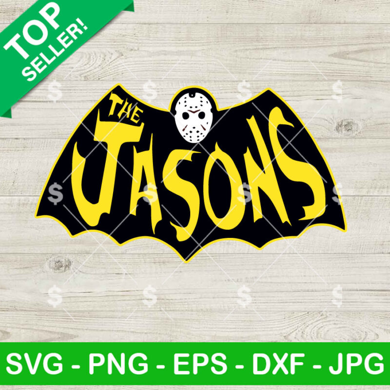Jason Voorhees Batman SVG, Jason Voorhees Halloween Logo SVG PNG