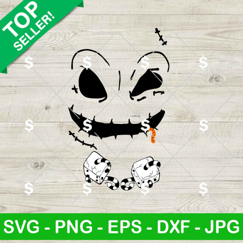 Oogie Boogie Face SVG, Oogie Boogie SVG, Nightmare Before Christmas SVG