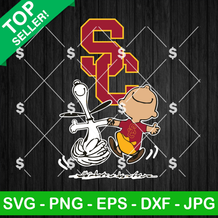 Snoopy And Charlie Brown USC Trojans Logo SVG, USC Trojans Logo PNG ...