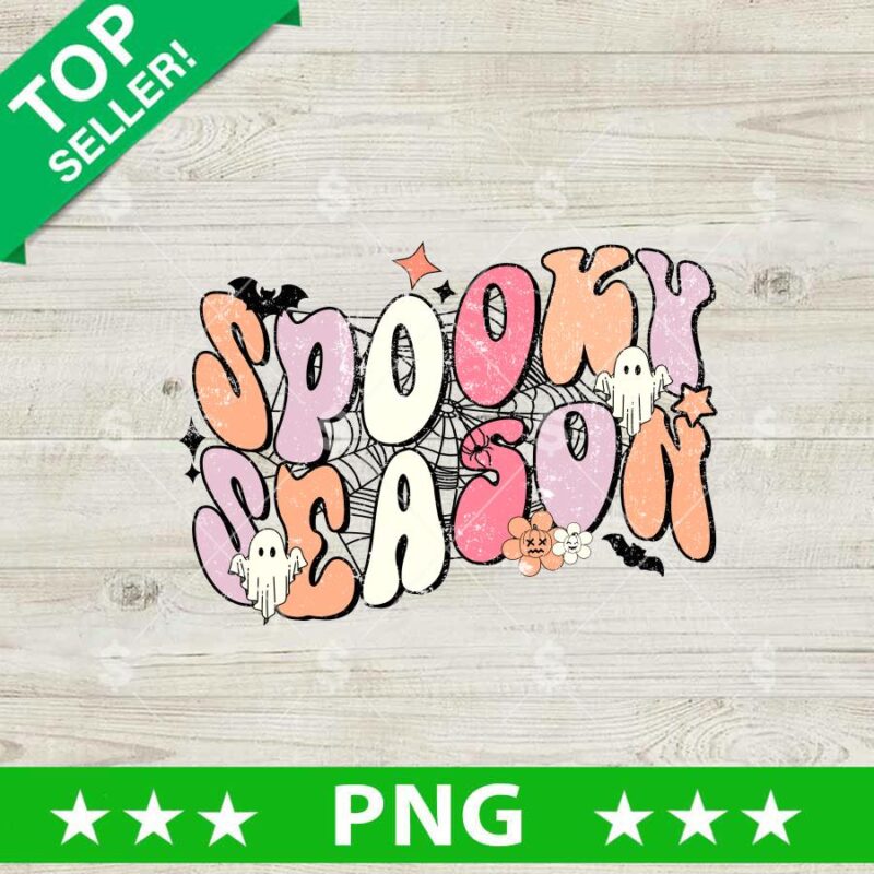 Spooky Spooky Vibes Boo PNG, Spooky Vibes Sublimation PNG