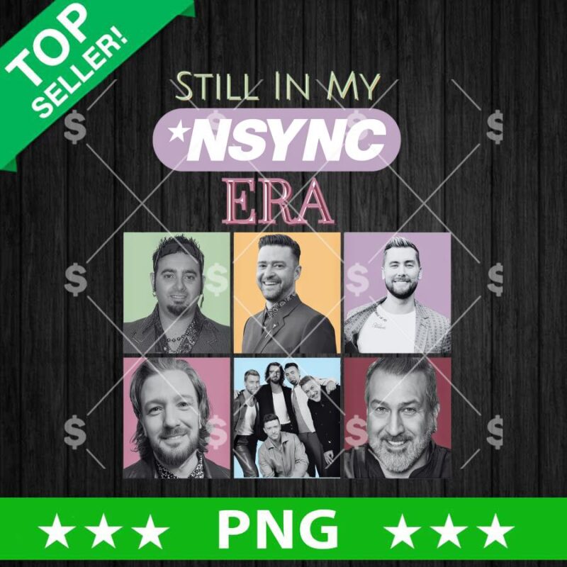 Still in my NSYNC Era PNG, NSYNC Band Sublimation PNG