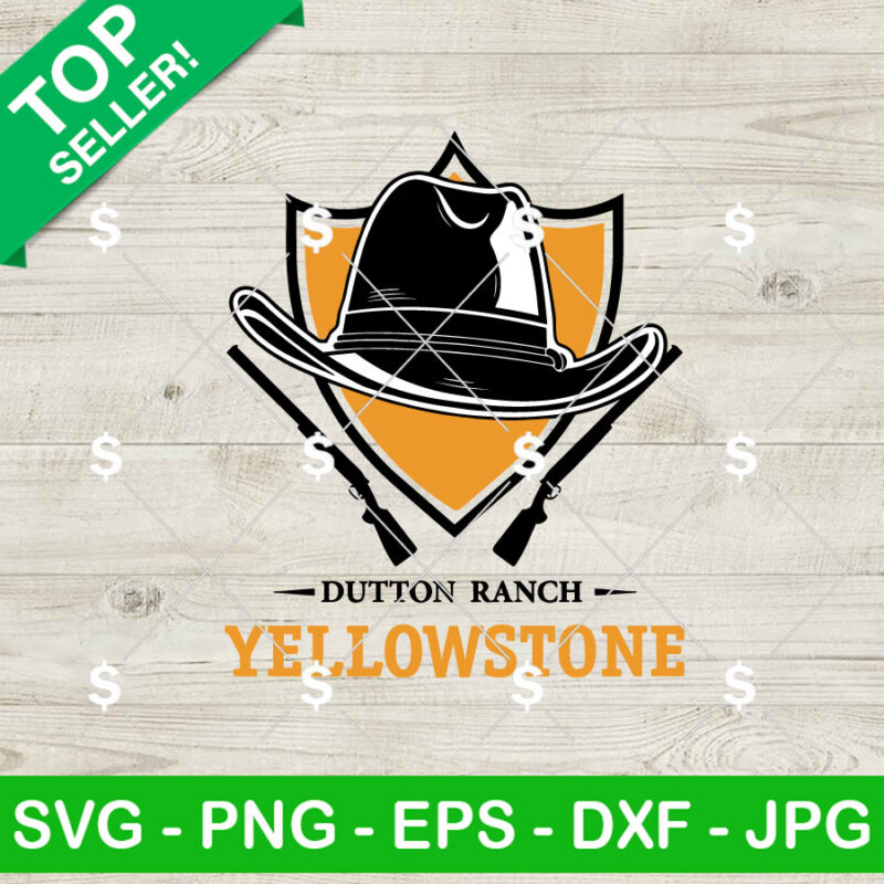 Yellowstone Dutton Ranch SVG, Dutton Ranch Cowboy Logo SVG, Western Cow ...