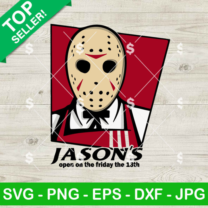 Jason Voorhees KFC Logo SVG, Jason Voorhees KFC Open on the friday13th ...