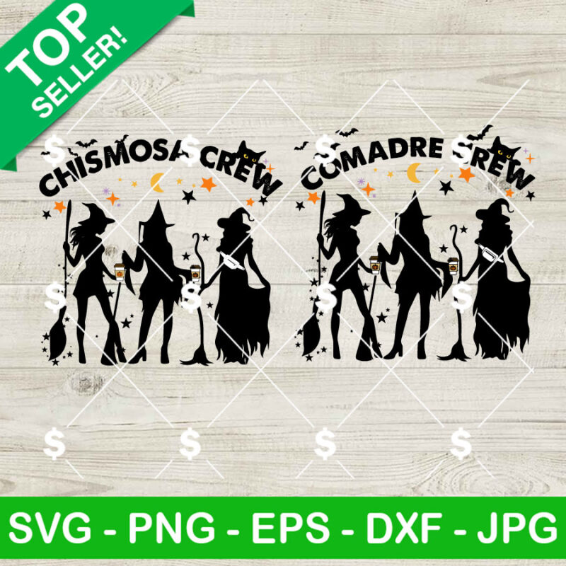 Comadre Crew SVG Witch SVG Bundle, Comadre Crew Halloween SVG, Witch ...
