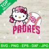 Hello Kitty Pink San Diego Padres MLB Bundle SVG, Hello Kitty MLB ...