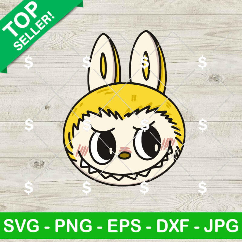 Labubu Face SVG, Labubu The Monster SVG, Cute Labubu SVG