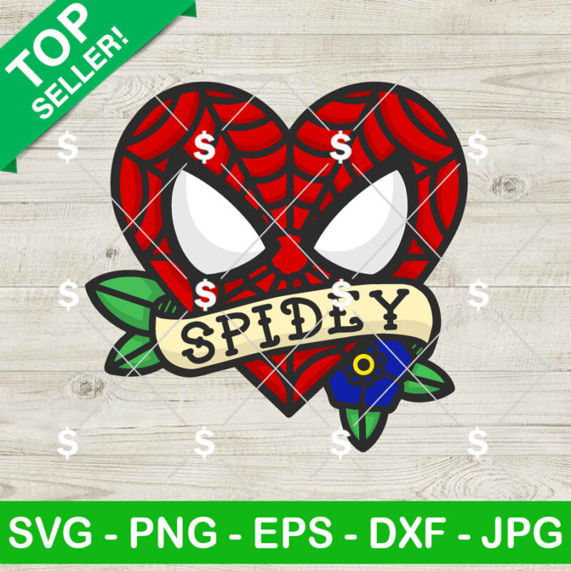 Spiderman Heart Hand SVG, Spiderman SVG, Marvel SVG