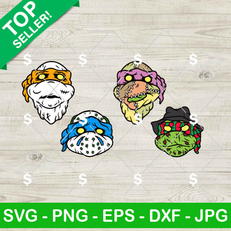 Ninja Turtle Cute SVG Bundle, Teenage Mutant Ninja Turtles SVG, TMNT ...
