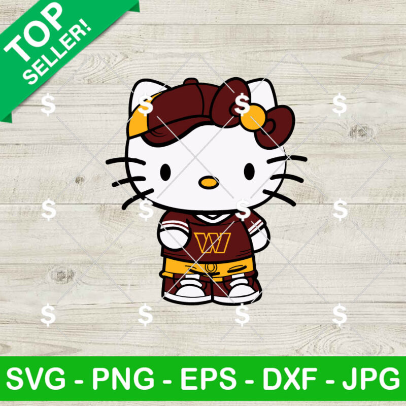 Washington Commanders Kitty Stitch Football SVG, Kitty As Stitch ...