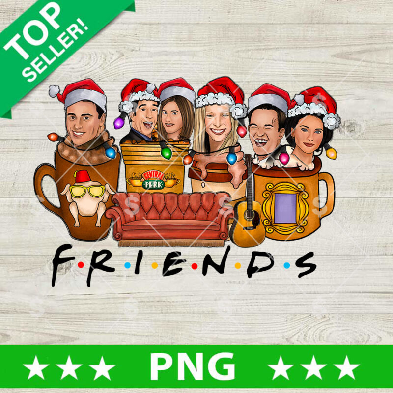 Friends TV Show Christmas PNG, Friends TV Shows Sublimation PNG ...