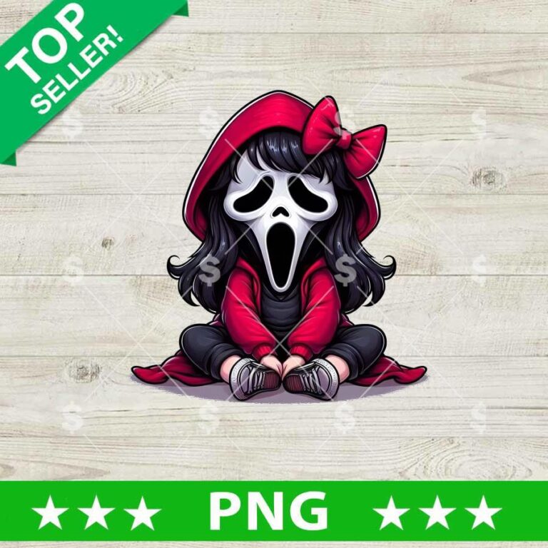 Ghostface Scream Girl with Bow PNG, Ghostface Scream PNG, Ghostface ...