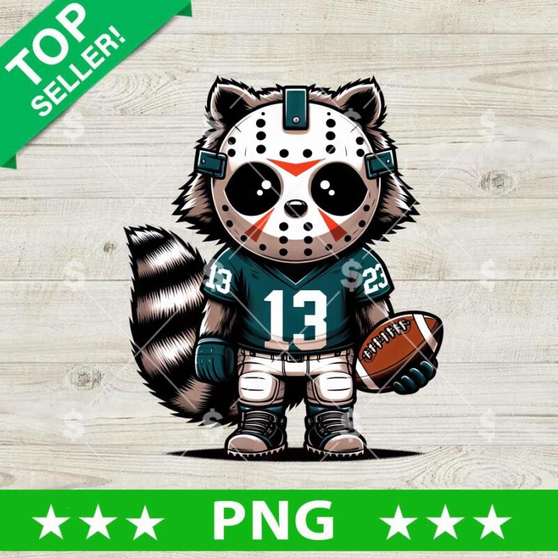 Jason Voorhees Raccoon Football PNG, Horror Jason Voorhees Halloween ...