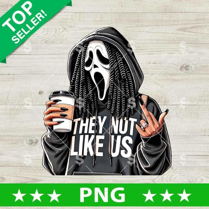 They Not Like Us Ghostface Mama PNG, Ghostface Scream Black Woman PNG ...