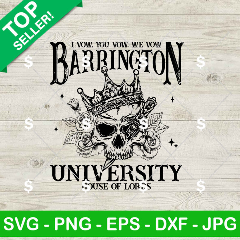 Barrington University SVG, Dark Romance Reader SVG, Spicy Romance SVG