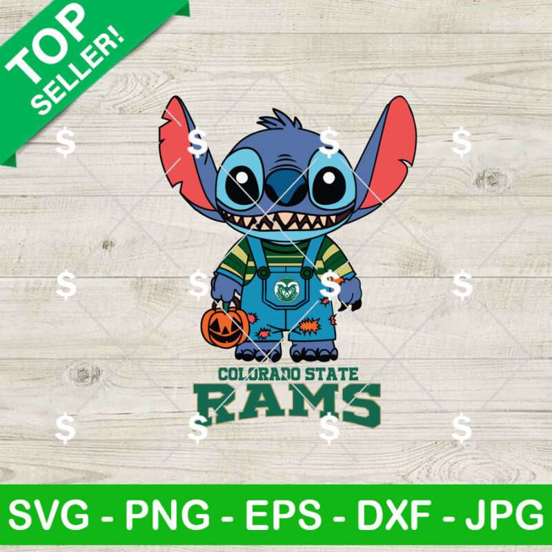 Colorado State Rams Jason Voorhees Stitch SVG, Horror Stitch Football ...