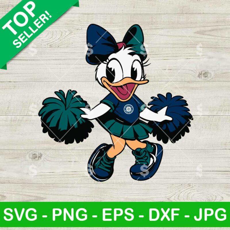 Daisy Duck Seattle Mariners Baseball SVG, Daisy Duck Baseball MLB SVG ...