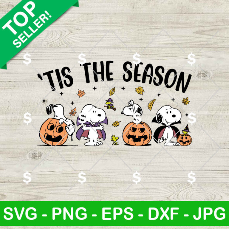 Snoopy Halloween Tis The Season SVG, Snoopy Halloween SVG, Snoopy ...