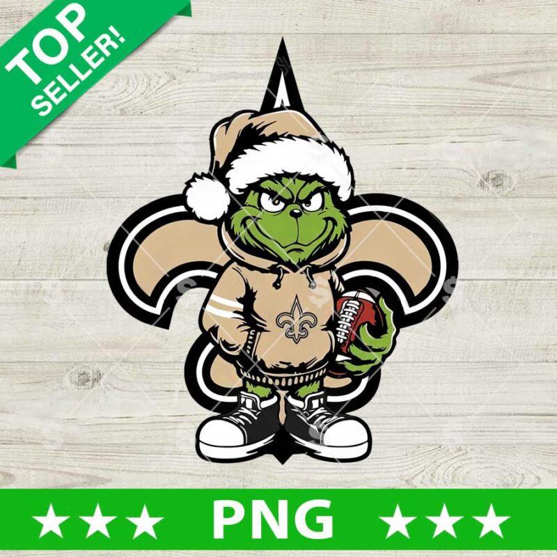 Grinch New Orleans Saints Football PNG, New Orleans Saints PNG, New ...