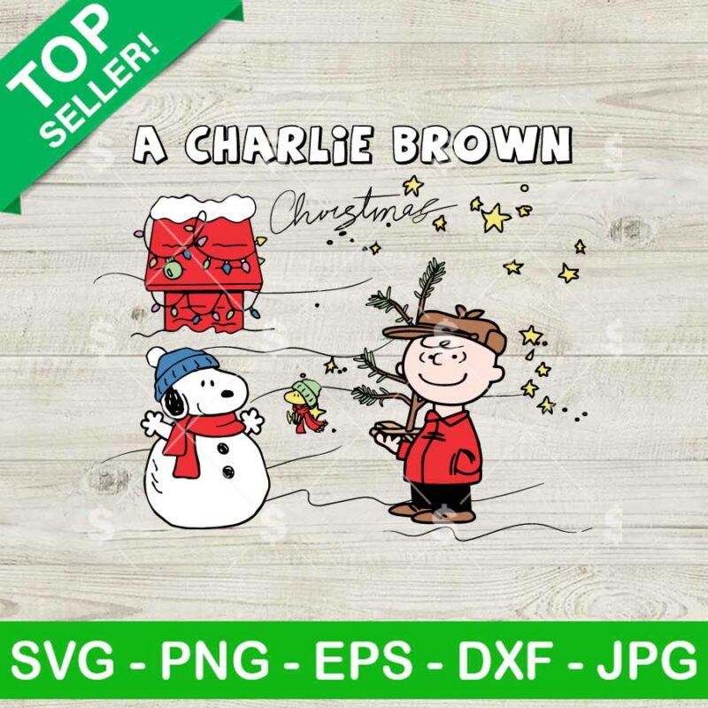 Snoopy Snowman And Charlie Brown Christmas SVG, A Charlie Brown ...