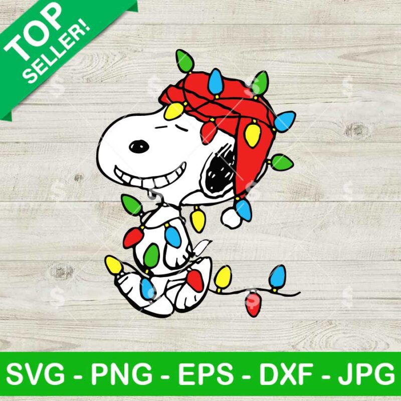 Snoopy Peanuts Christmas SVG, Cute Snoopy Red Hat SVG, Peanuts Christmas PNG Digital Files
