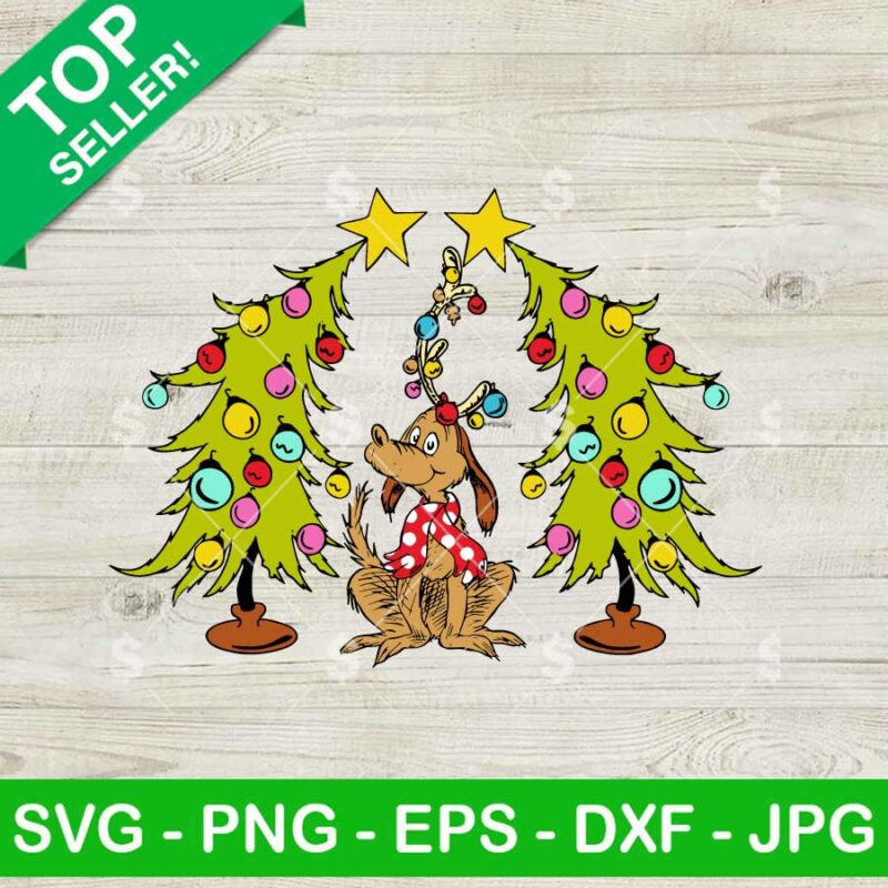 Dog Max Whoville Tree SVG, Grinch Christmas Tree SVG, Max From The ...