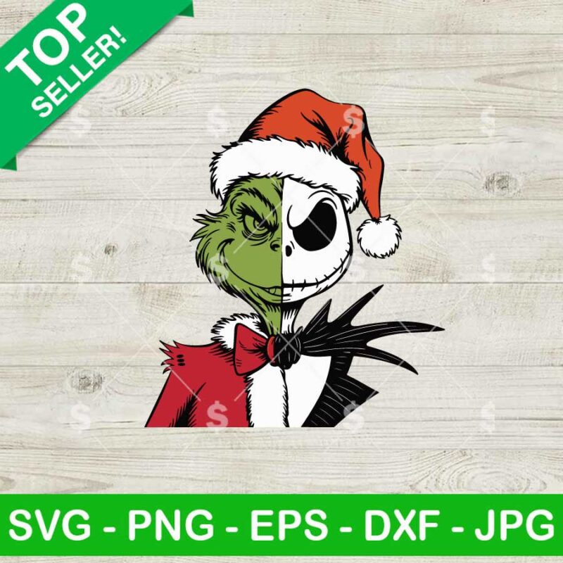Haft Grinch Haft Jack Skellington SVG, Jack and Grinch SVG, Nightmare ...