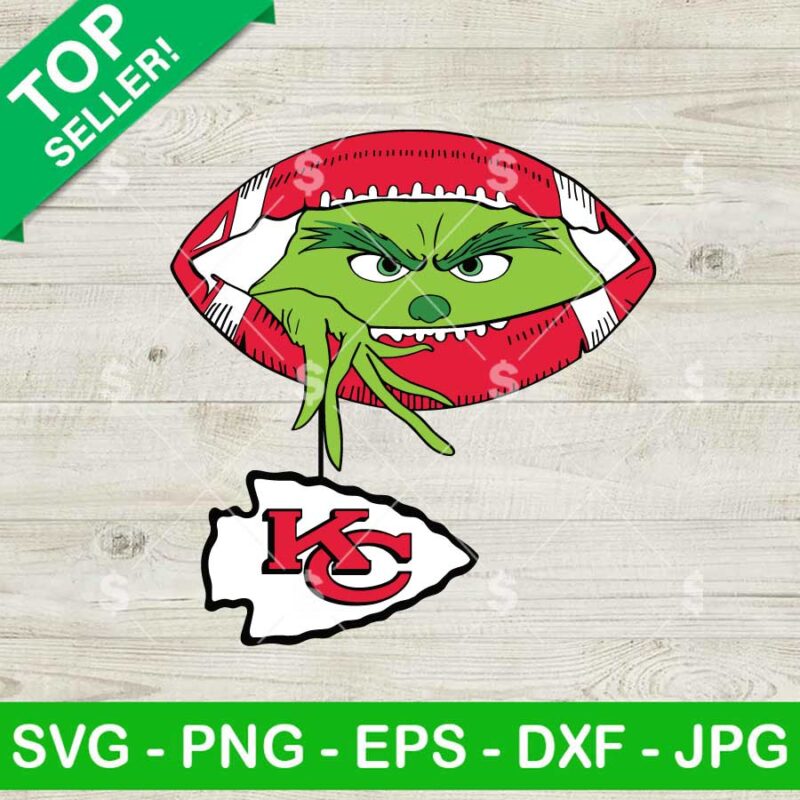 Grinch Ew People KC Chiefs SVG, Grinch NFL Football SVG, Grinch Hand KC ...