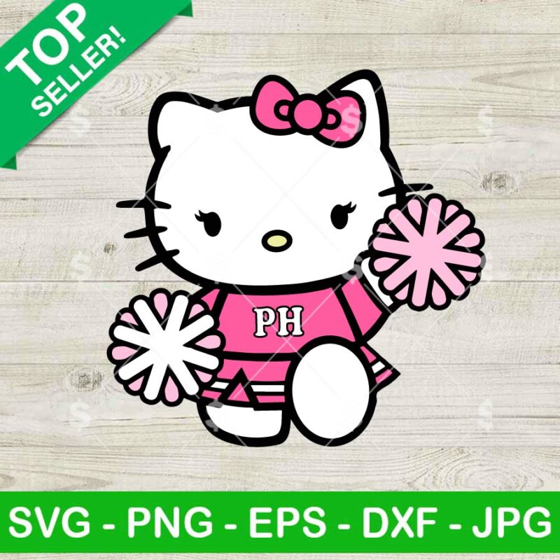 Hello Kitty Cheerleader PH SVG, Cute Kitty Cheerleader SVG ...