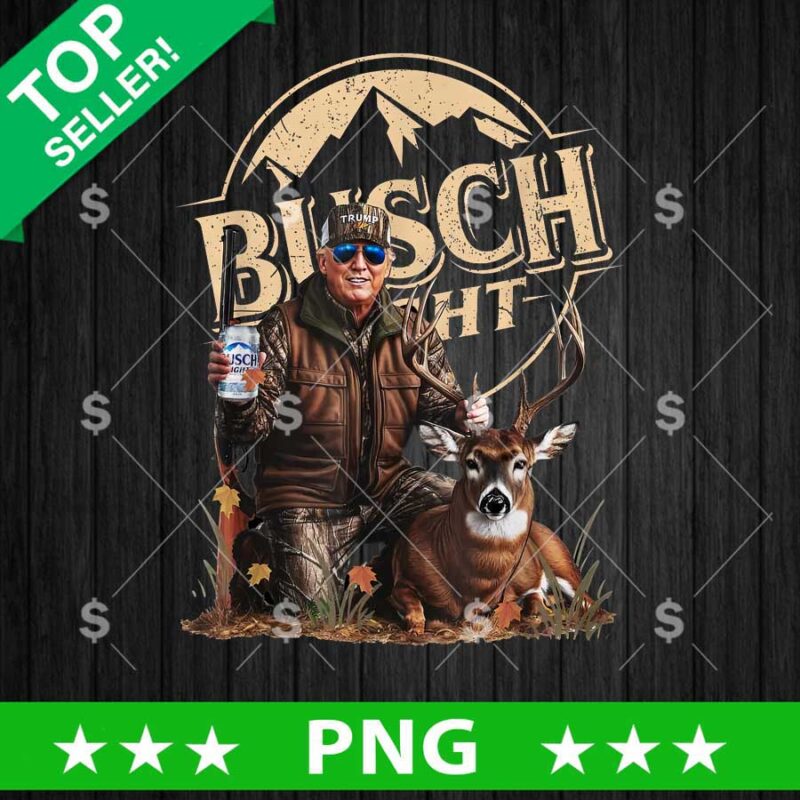 Trump Hunting With Busch Light Beer PNG, Trump Hunting PNG, Trump Busch ...