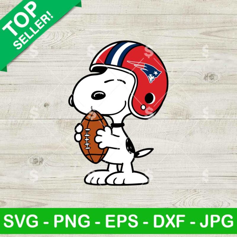 Snoopy New England Patriots Football SVG, Snoopy Football NFL Team SVG