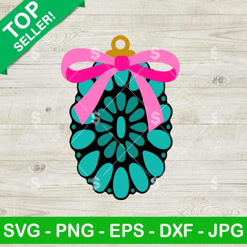 Western Christmas Concho Ornament SVG, Christmas Concho Ornament SVG ...