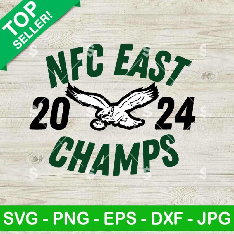 NFC East Champs 2024 SVG, Philadelphia Eagles Football Champions SVG ...