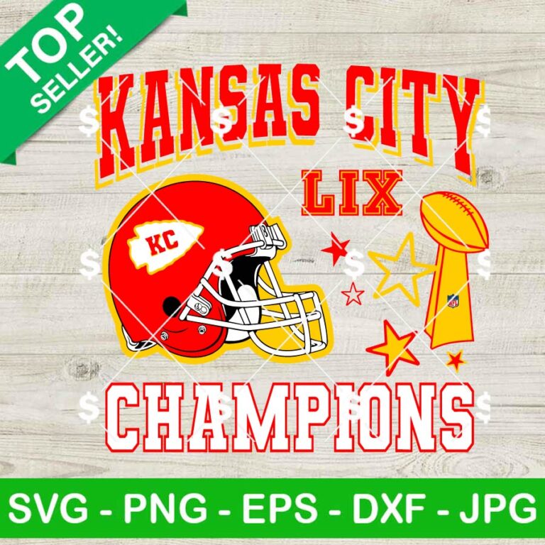 Kansas City Champions SVG, KC Chiefs Super Bowl LIX SVG, Super Bowl Champs SVG