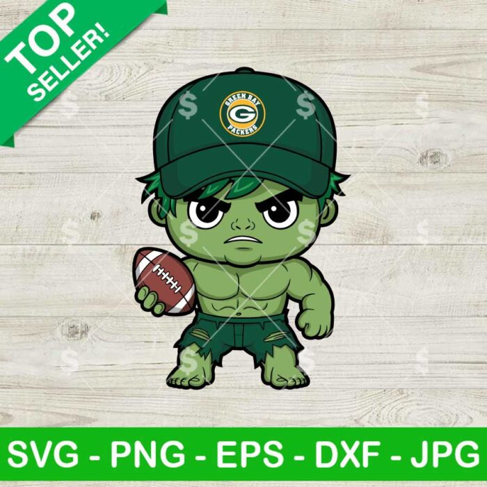 Green Bay Packers Hulk NFL Football SVG, Hulk Football Team SVG ...