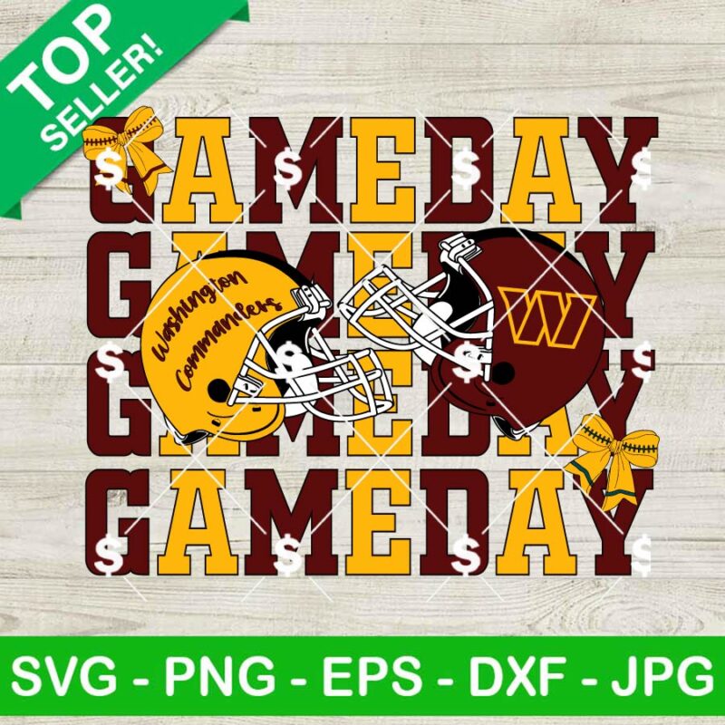 Washington Commanders Coquette Football Gameday SVG, Washington ...