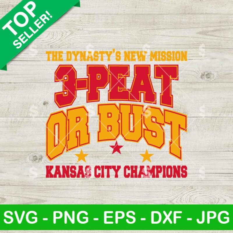 Kansas City Champions 3 Peat SVG, Kansas City Champions SVG, KC Chiefs ...